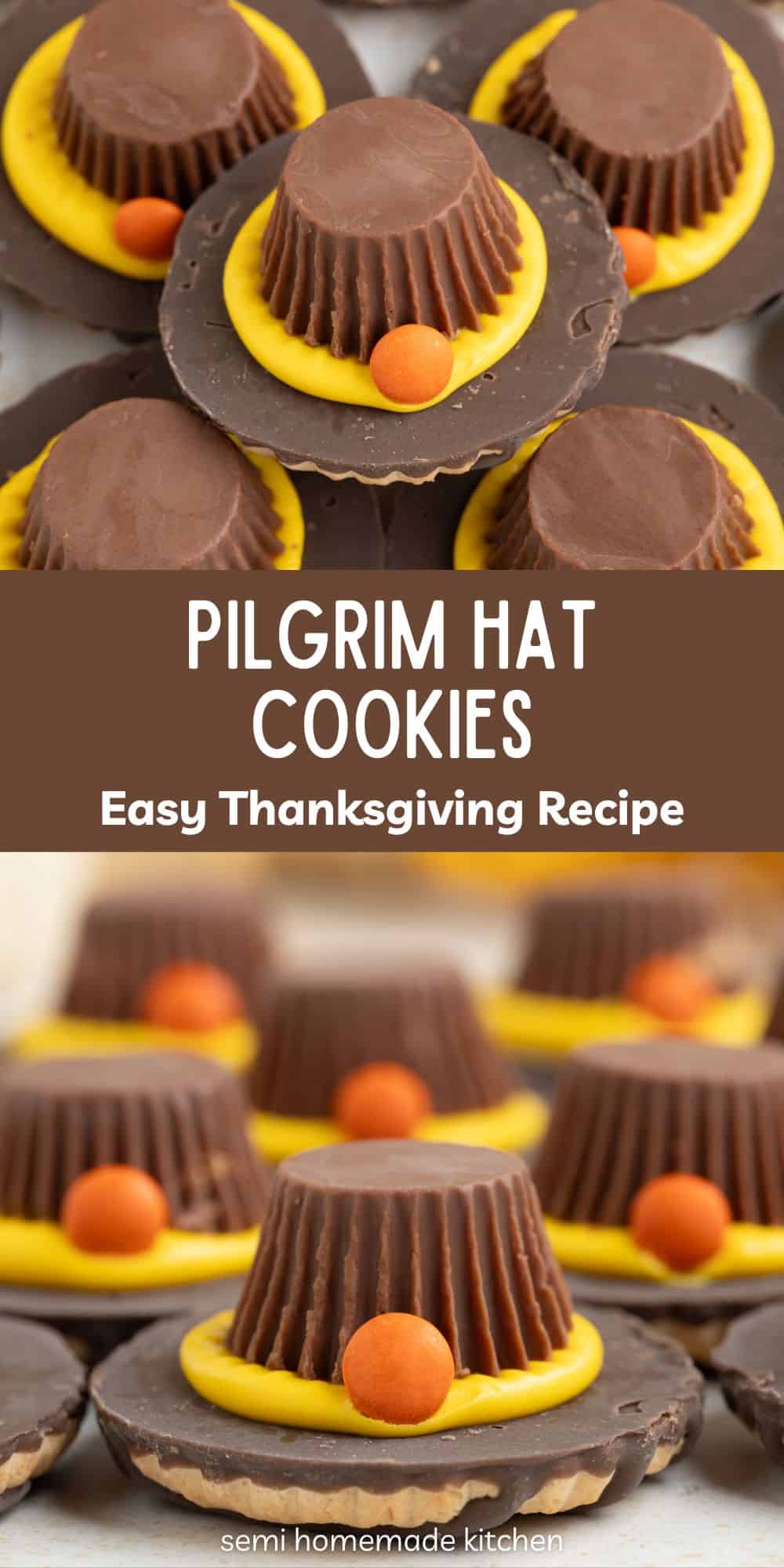 Easy Pilgrim Hats Cookies - Semi Homemade Kitchen