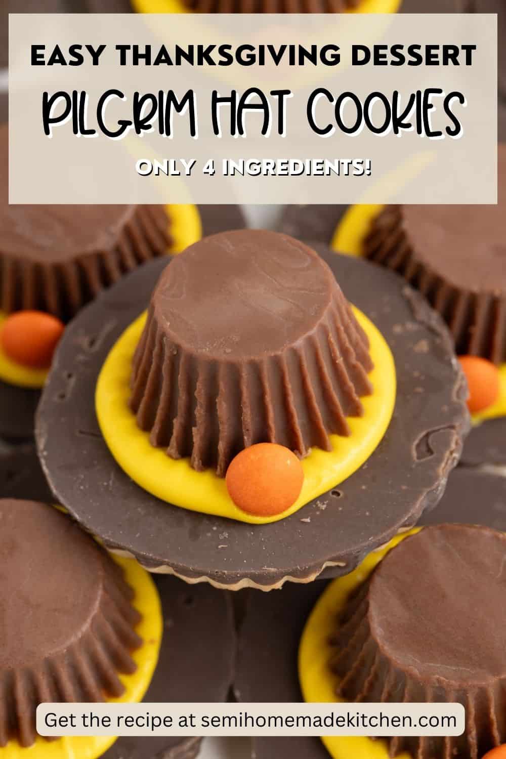 Easy Pilgrim Hats Cookies - Semi Homemade Kitchen