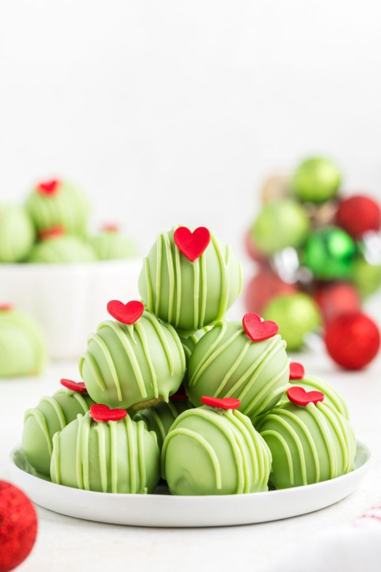 Easy Grinch Oreo Truffles - Semi Homemade Kitchen
