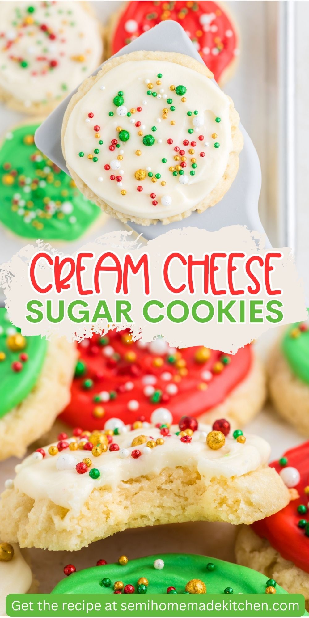 Easy Cream Cheese Sugar Cookies (From Sugar Cookie Mix) - Semi Homemade ...
