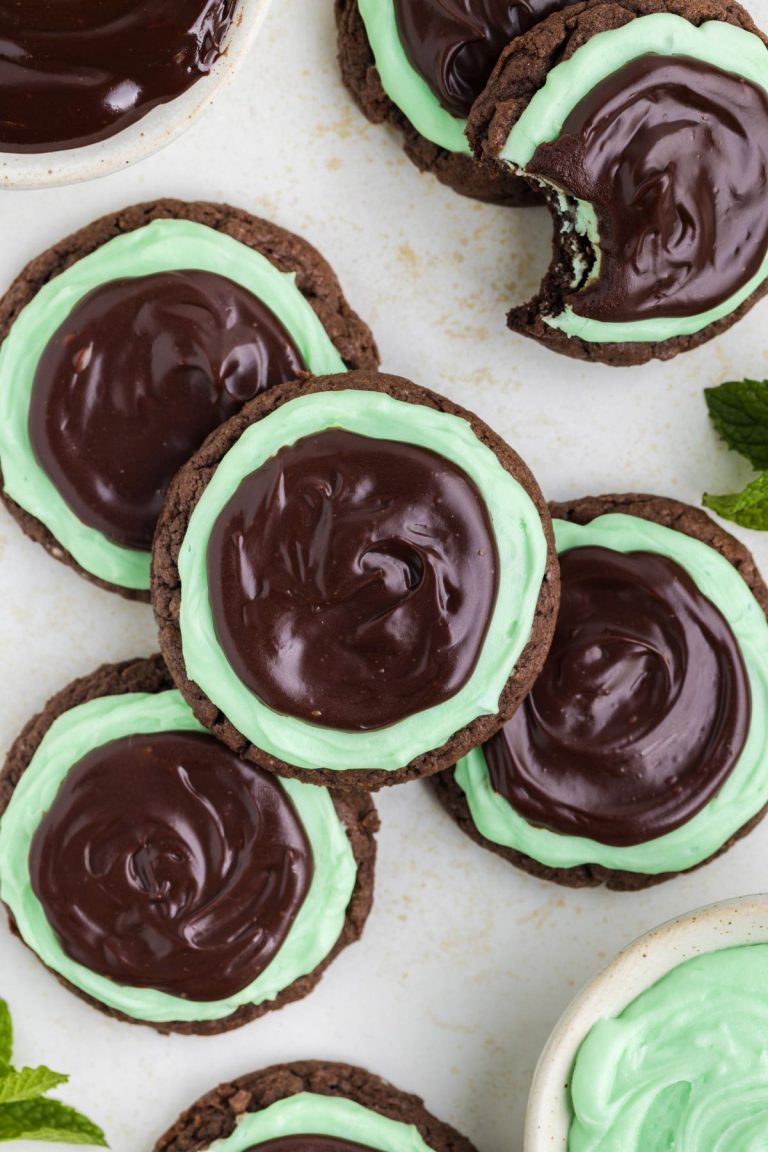 Grasshopper Cake Mix Cookies - Semi Homemade Kitchen