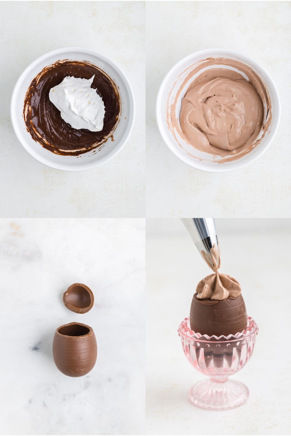 Easy Chocolate Mousse Easter Eggs - Semi Homemade Kitchen