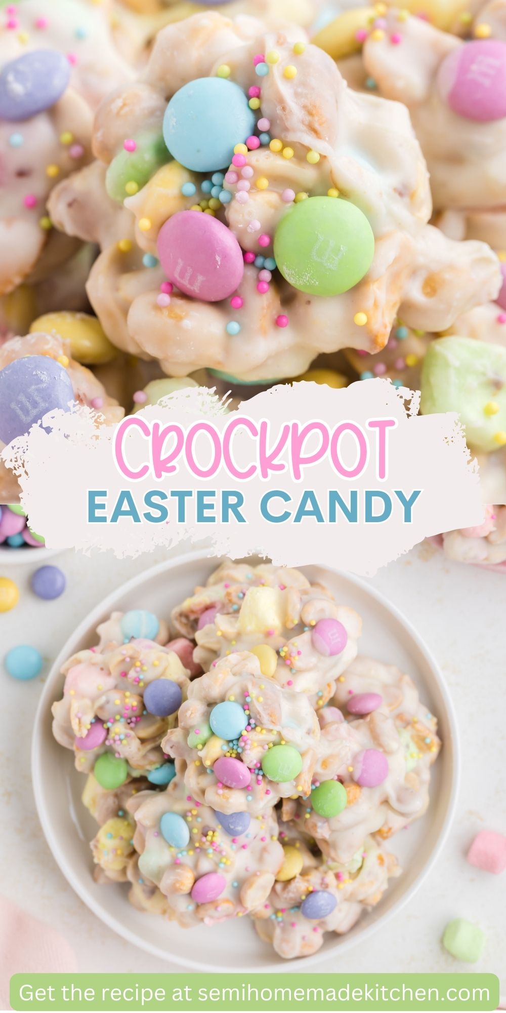 Crockpot Easter Candy Clusters - Semi Homemade Kitchen