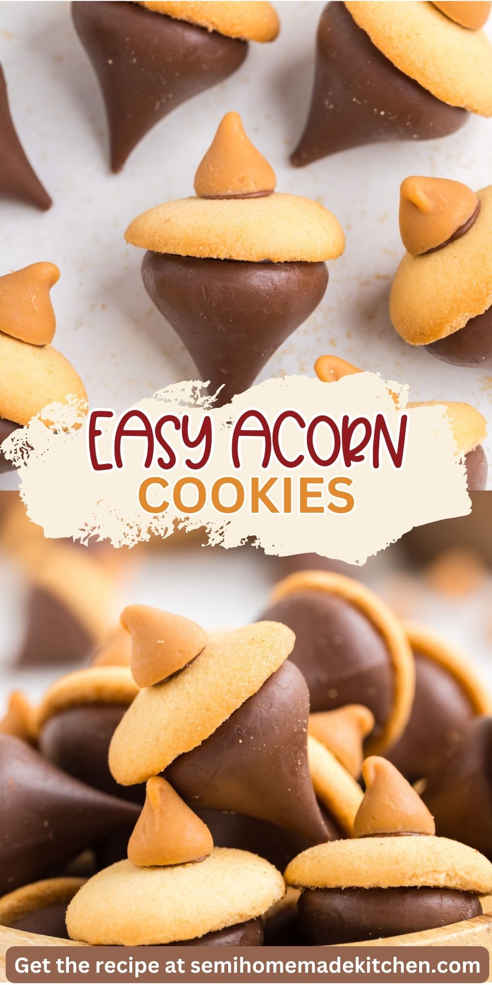 Easy Acorn Cookies - Semi Homemade Kitchen