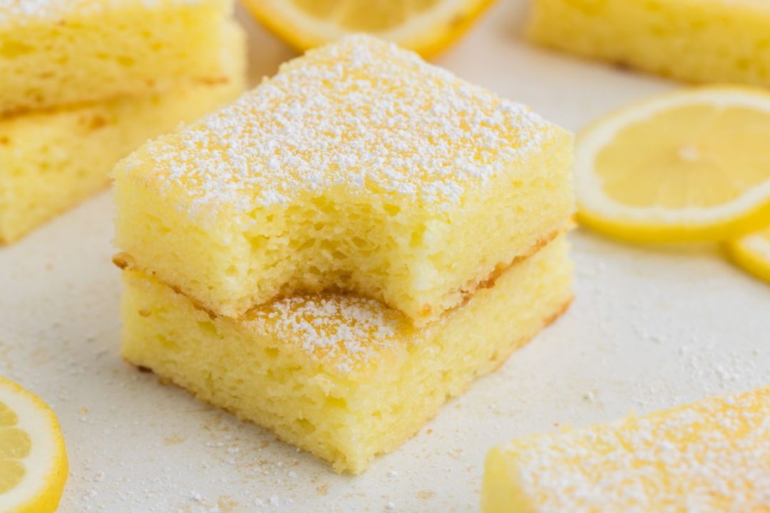Two Ingredient Lemon Bars - Semi Homemade Kitchen