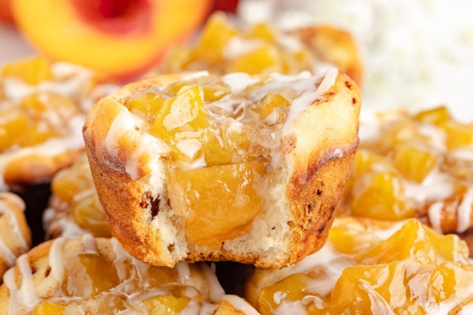 Two Ingredient Mini Peach Pies - Semi Homemade Kitchen