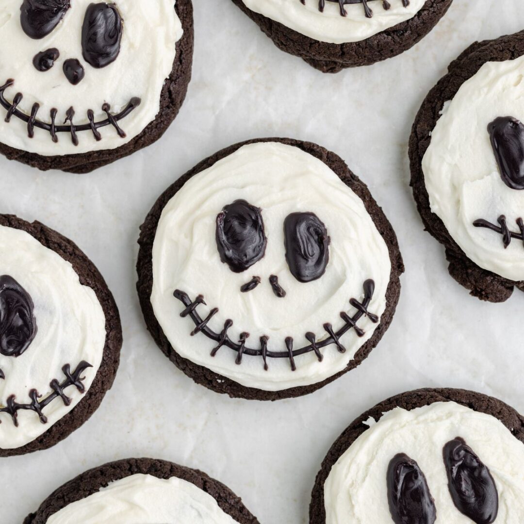 Jack Skellington Cookies - Semi Homemade Kitchen