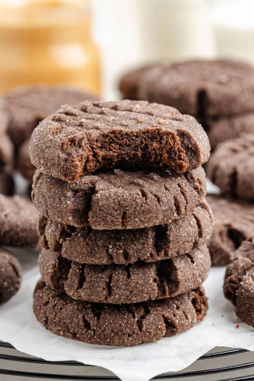 Peanut Butter Chocolate Cake Mix Cookies - Semi Homemade Kitchen