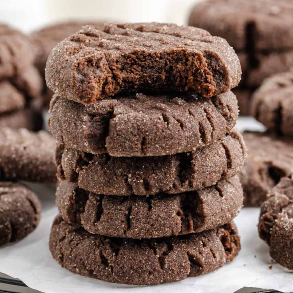Peanut Butter Chocolate Cake Mix Cookies - Semi Homemade Kitchen