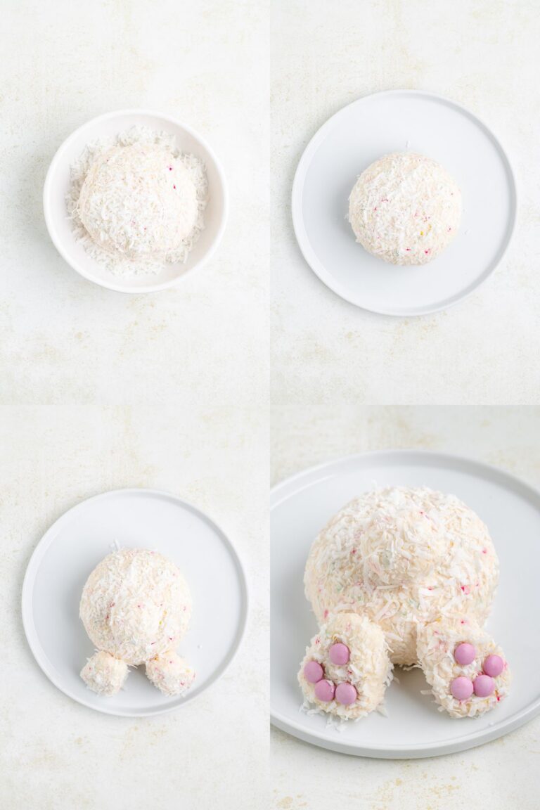 Easy Bunny Butt Cheese Ball - Semi Homemade Kitchen
