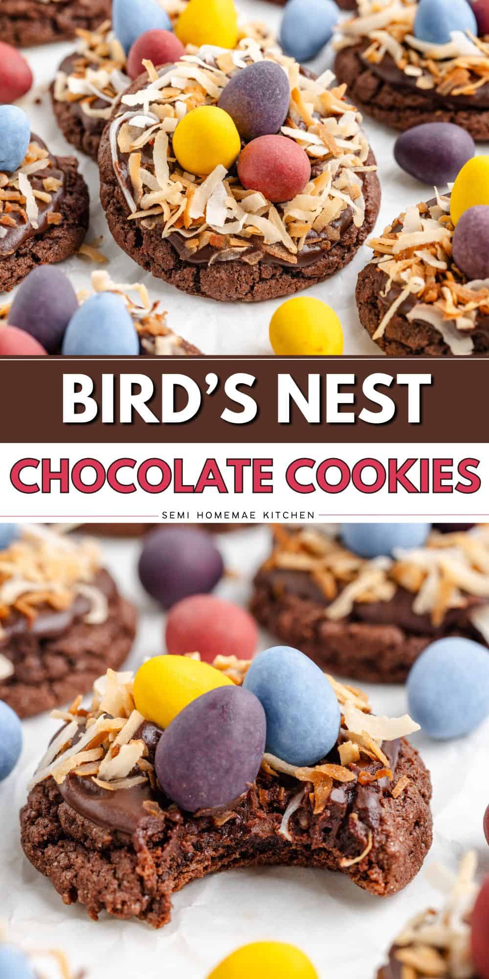 Easter Bird Nest Cookies - Semi Homemade Kitchen