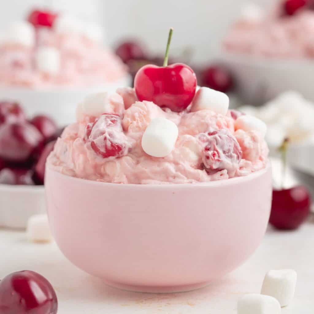 Easy Cherry Fluff Salad - Semi Homemade Kitchen