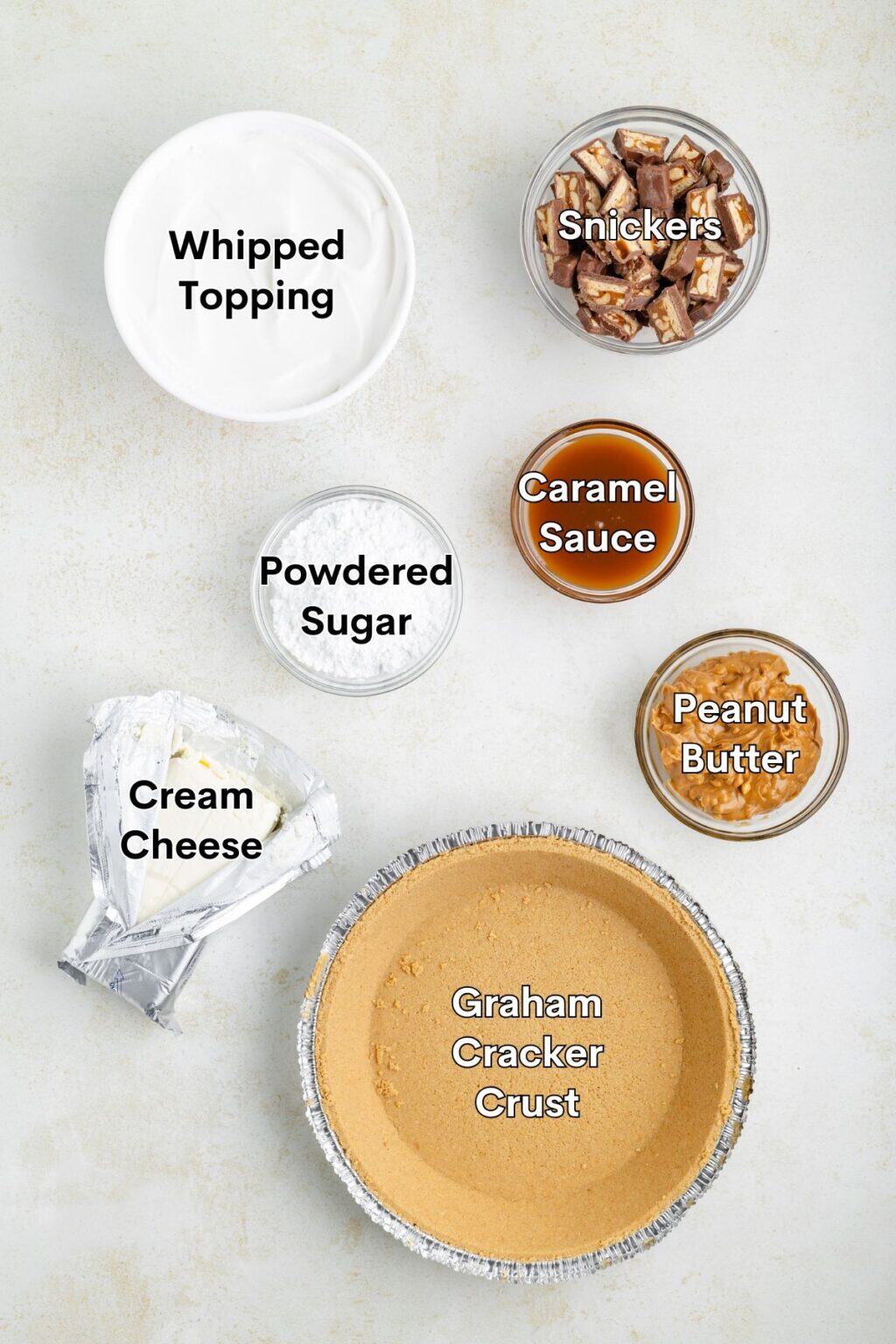 Easy No-Bake Snickers Pie - Semi Homemade Kitchen