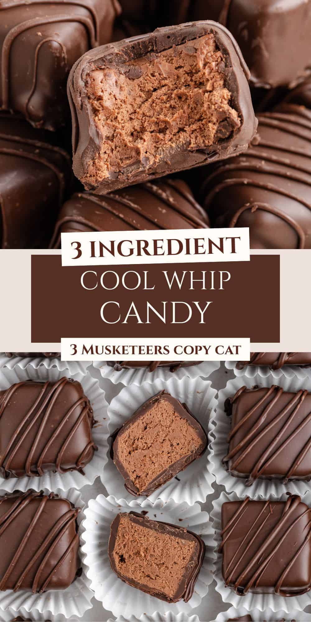 Easy Cool Whip Candy (Homemade 3 Musketeers) - Semi Homemade Kitchen