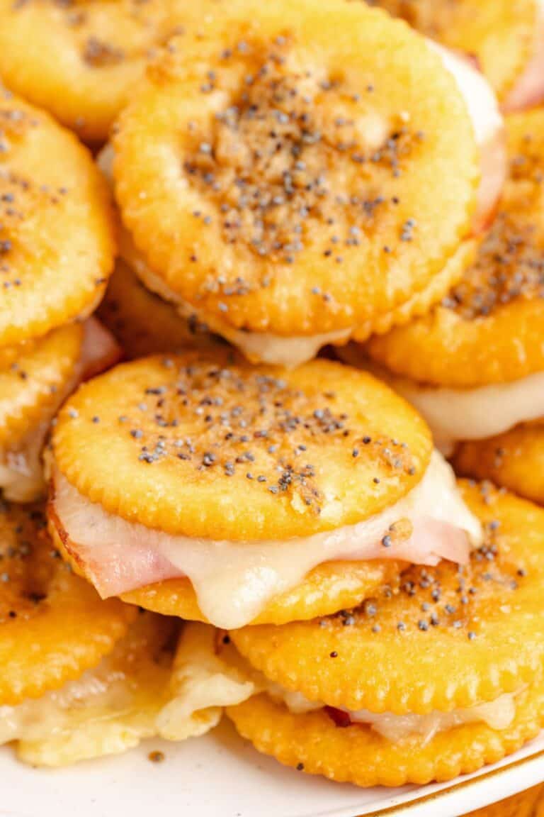Baked Ritz Cracker Sandwiches - Semi Homemade Kitchen