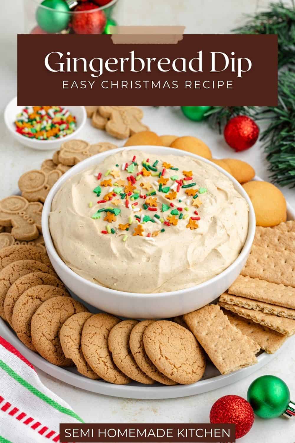 Gingerbread Cheesecake Dip - Semi Homemade Kitchen