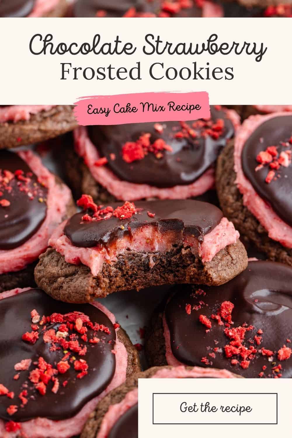 Easy Chocolate Covered Strawberry Cookies - Semi Homemade Kitchen