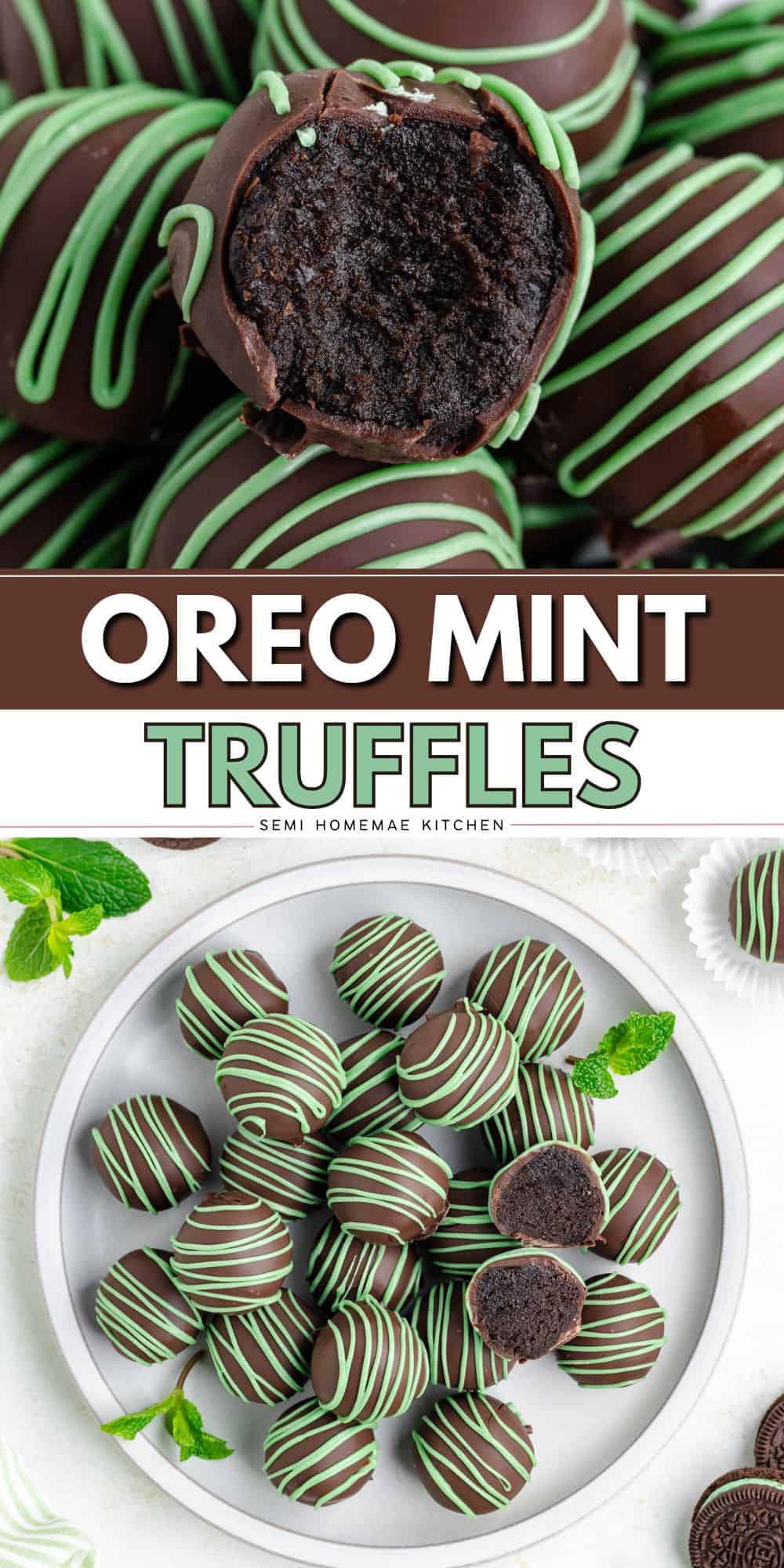 Mint Oreo Balls - Semi Homemade Kitchen
