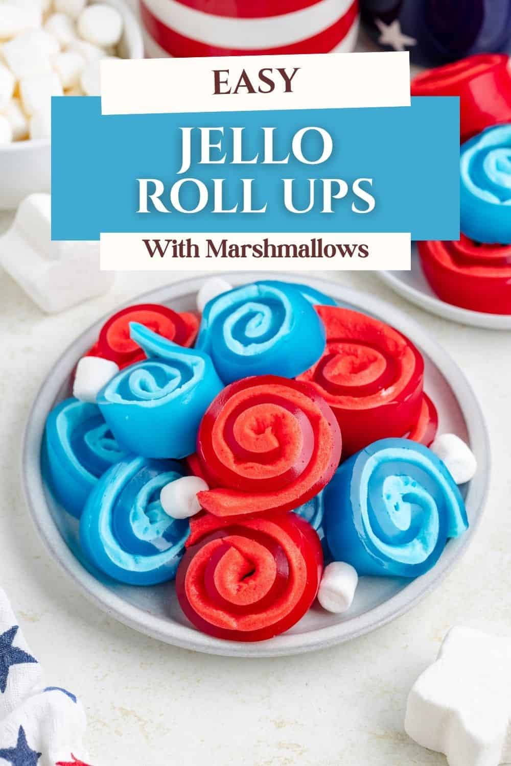 Jello Pinwheels with Marshmallows - Semi Homemade Kitchen